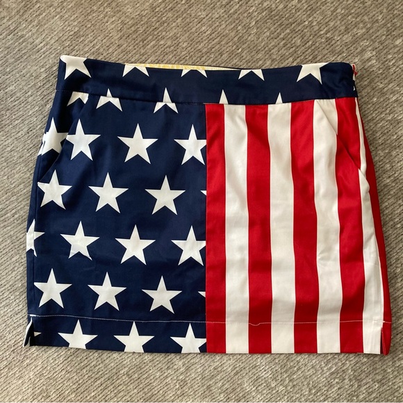 Loudmouth | Skirts | Loudmouth Ladies Usa Flag Stars Stripes Golf Skort ...